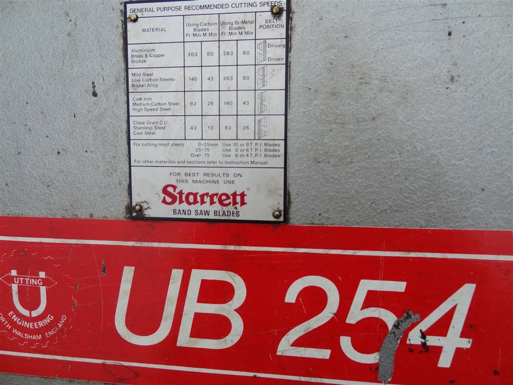 UTTING UB254 Band Saw - 1st Machinery