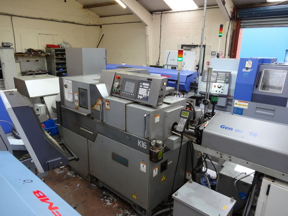 Citizen K16 VIIP Sliding Head Lathe (2007) Complete Package - 1st Machinery
