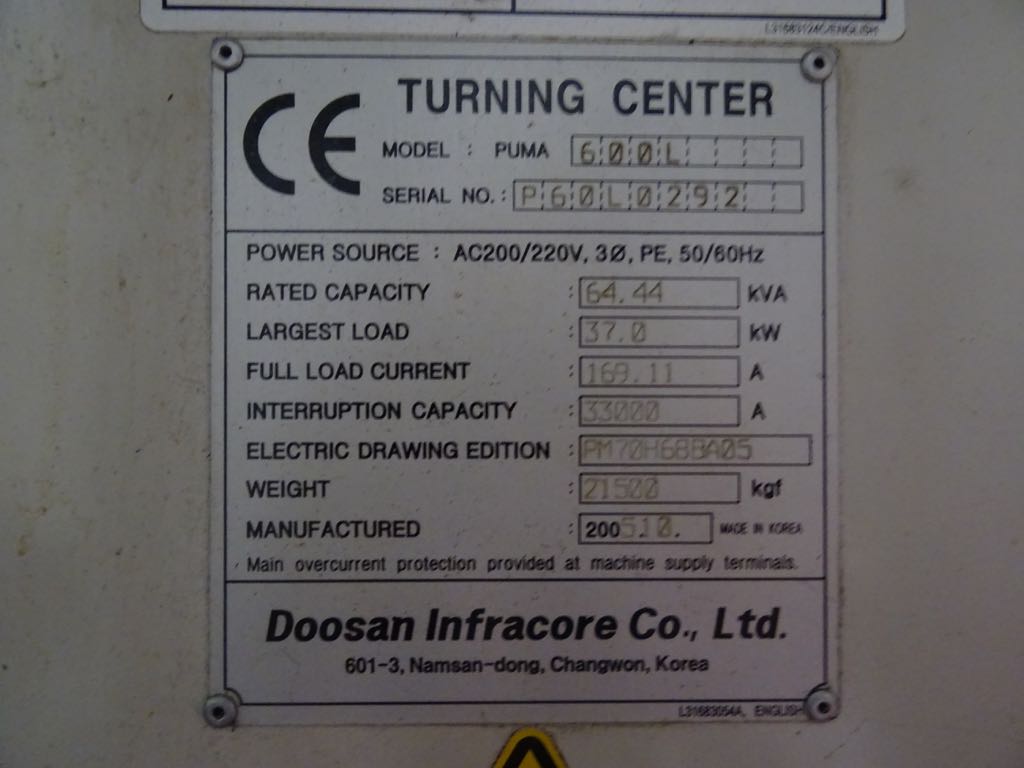 Doosan Puma 600L (2005) - 1st Machinery