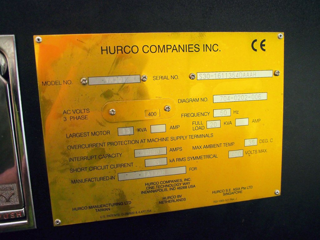 Hurco VM30 Vertical Machining Centre (2014) - 1st Machinery
