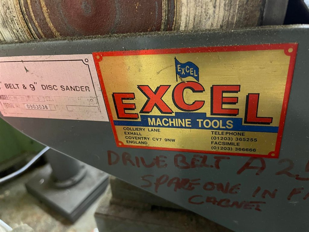 Used Excel 6” belt / 9” disc sander - 1st Machinery