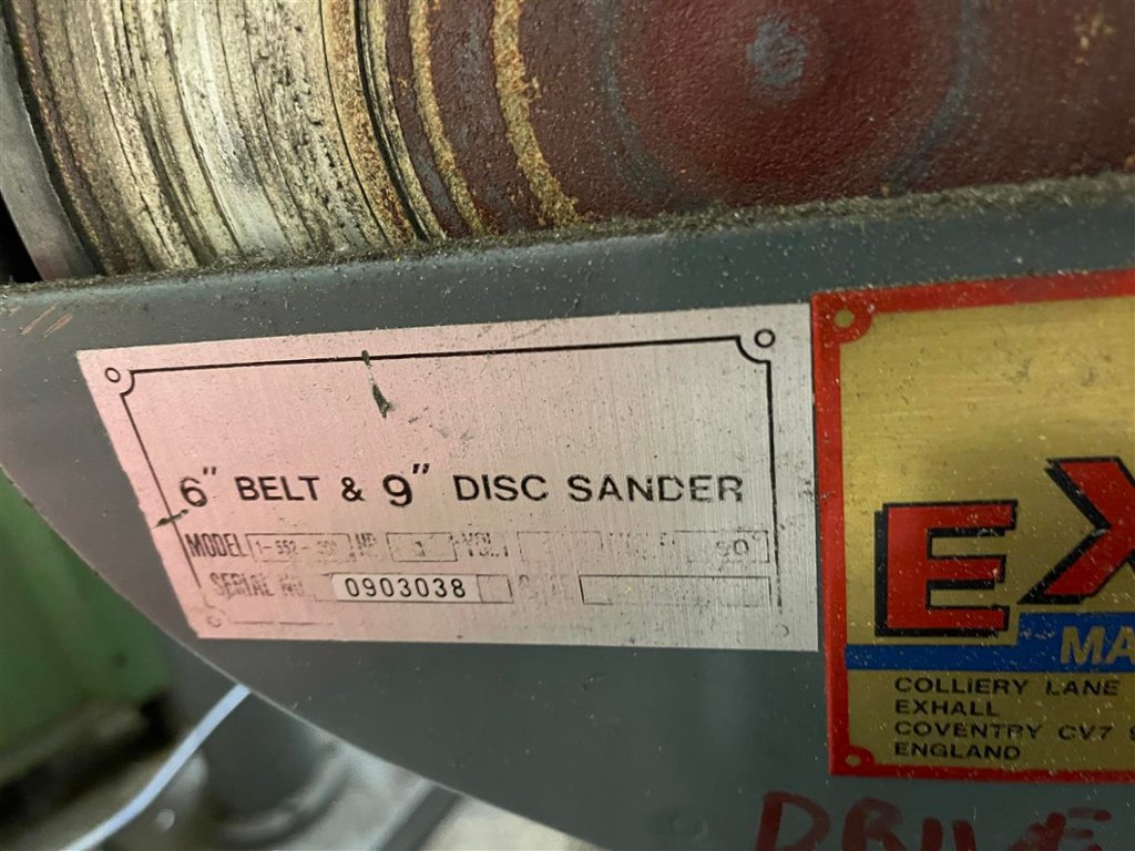 Used Excel 6” belt / 9” disc sander - 1st Machinery