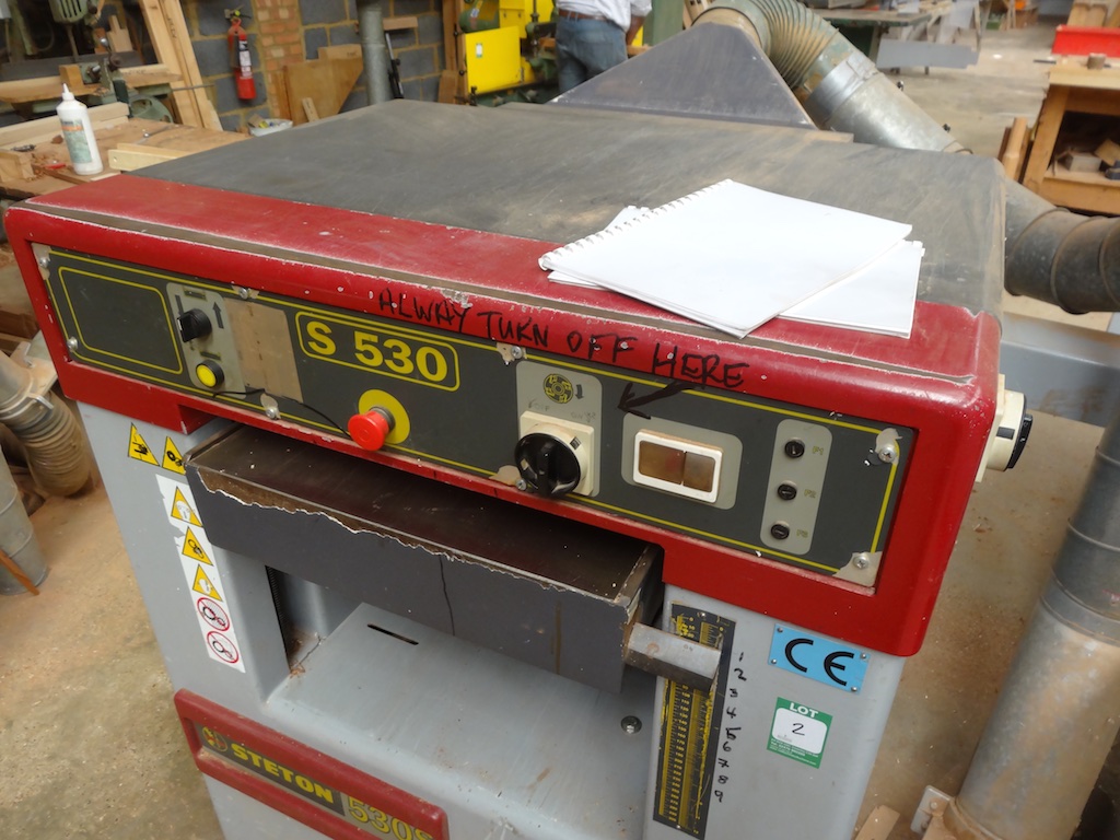 Steton S-530 Thickness Planer - Year 2001 - 1st Machinery