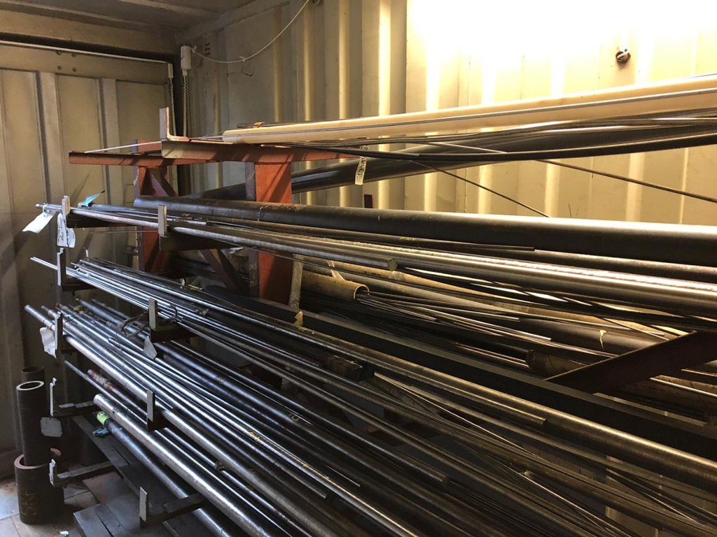 Steel Rack with Various Steel Bars - 1st Machinery