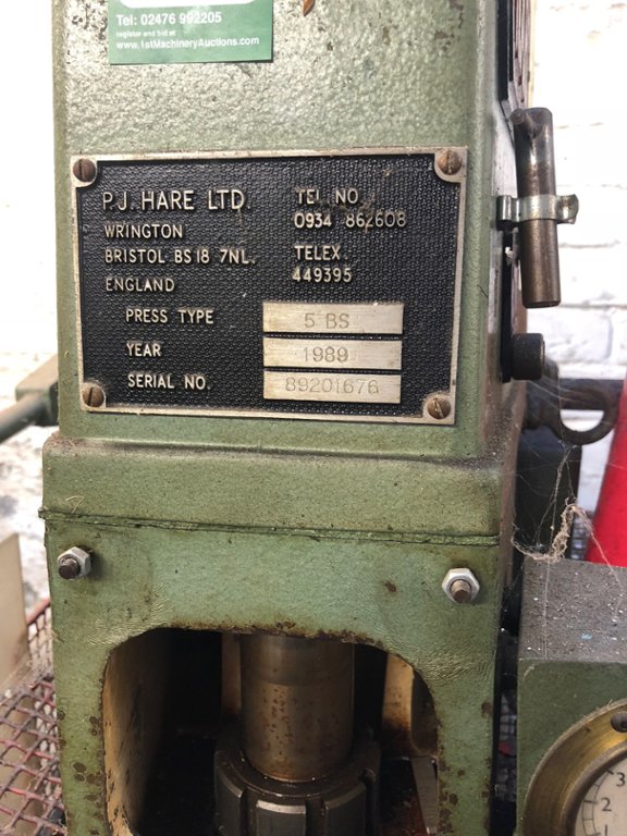 Hare Press - 1st Machinery