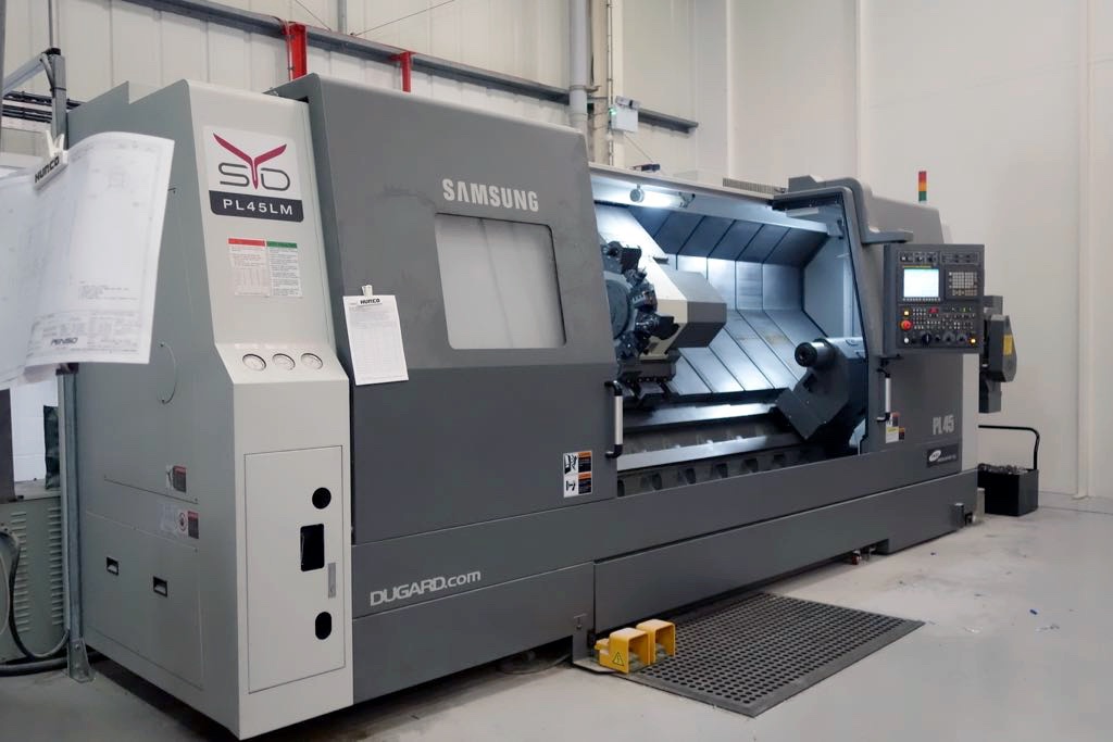 SAMSUNG PL45 LM 3 Axis CNC Lathe (2013) - Only 75 Hours Run Time - 1st ...