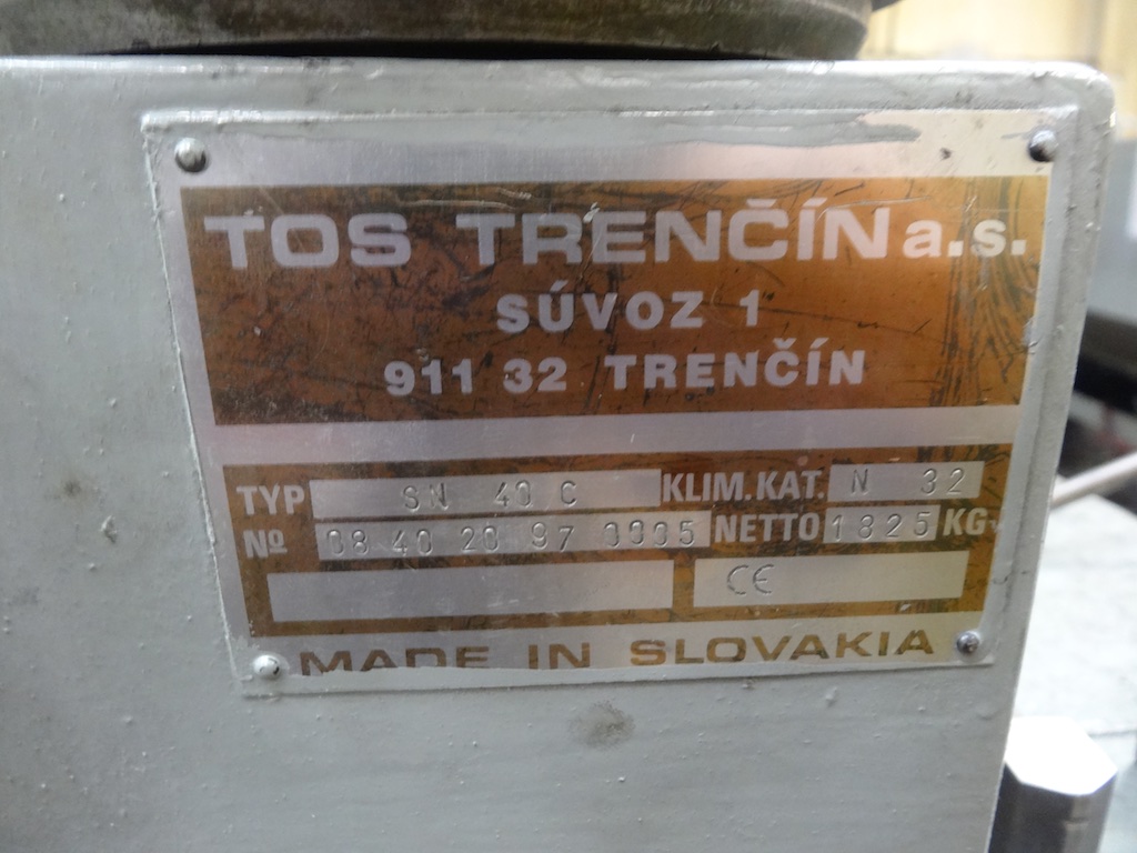 TOS SN40C Lathe (1) - 1st Machinery
